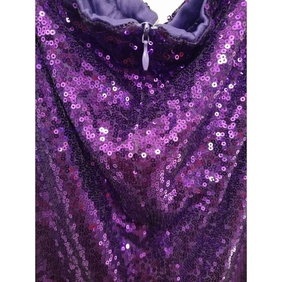 Rotita | Dresses | Purple Sequin Bodycon Mermaid Style Cocktail Dress ...